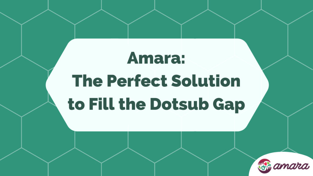 Amara: The Perfect Solution to Fill the Dotsub Gap - Amara.org